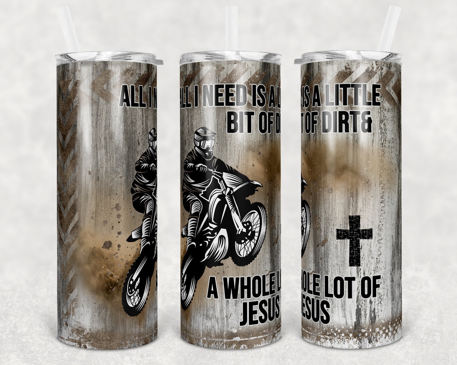 20 Oz Skinny Tumbler Sublimation Design Template Dirt Bike and - Etsy