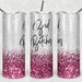 Faux Glitter Bad Bitches BUNDLE 20 Oz Skinny Tumbler Sublimation Design ...