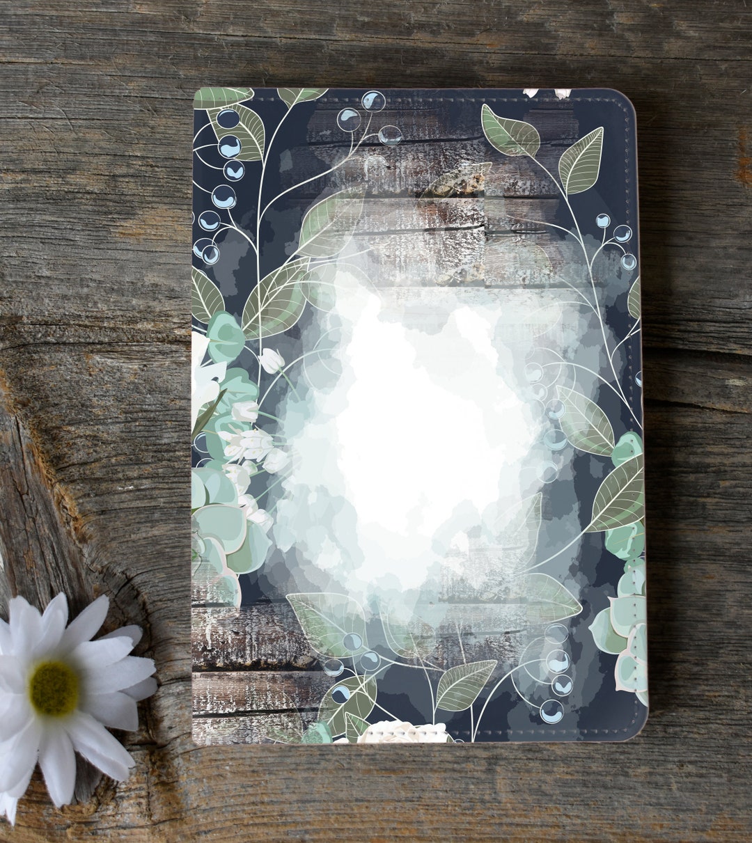 Journal Sublimation Design Template Floral Wood Splash With Colored ...