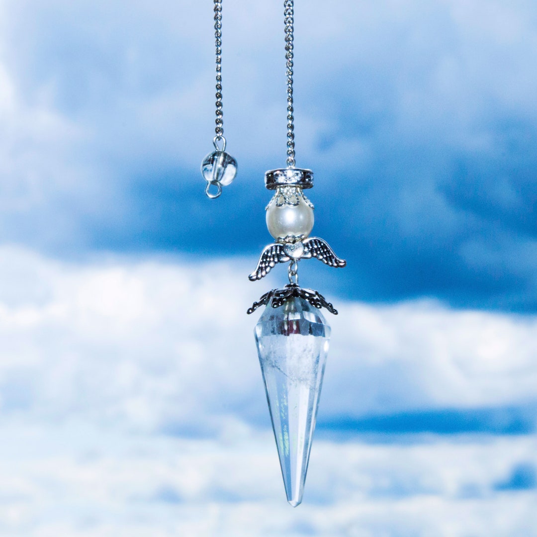 Crystal Pendulum. Angel Pendulum Physics. Quartz Faceted. Divination ...