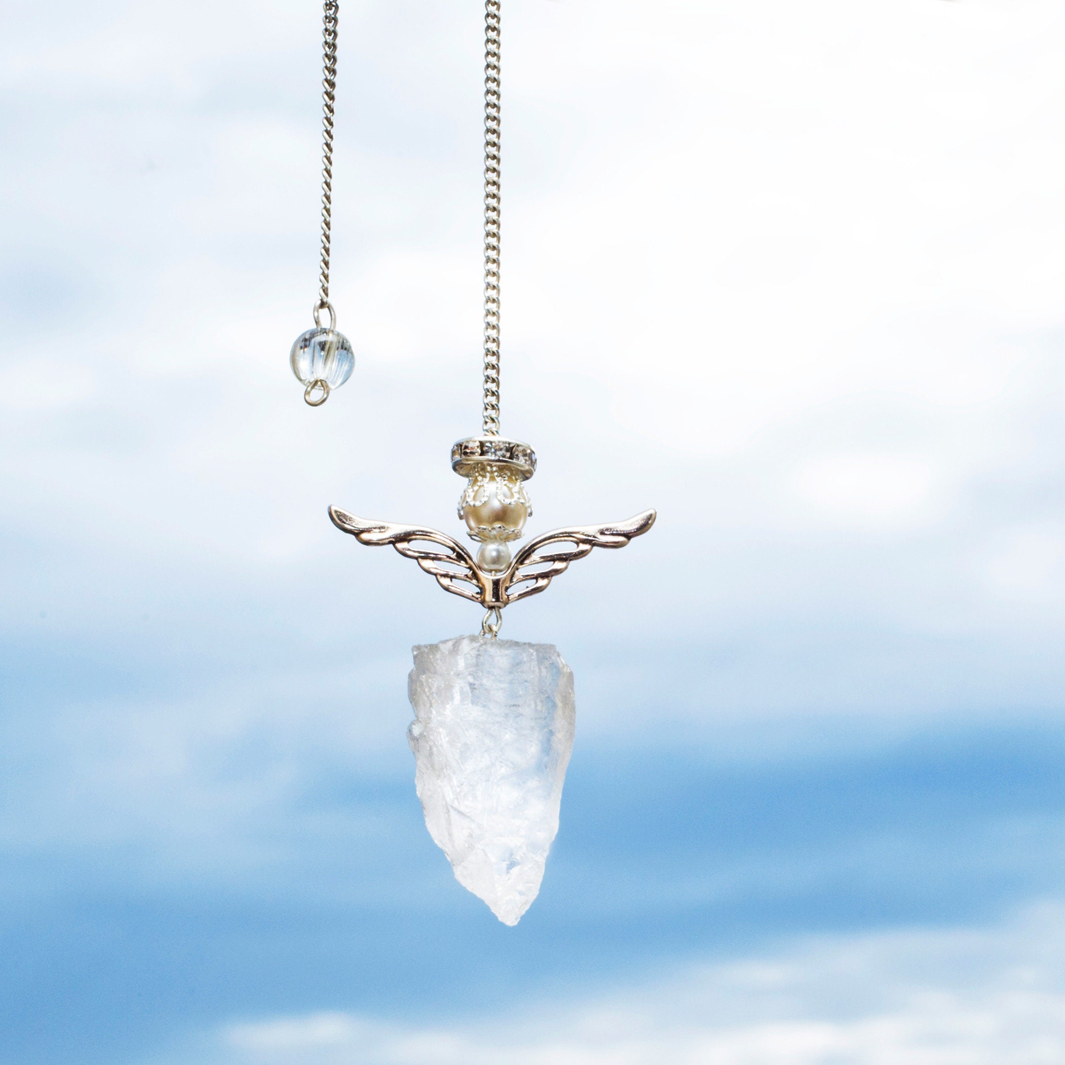 Crystal Pendulum. Angel Pendulum Physics. Quartz Raw. | Etsy
