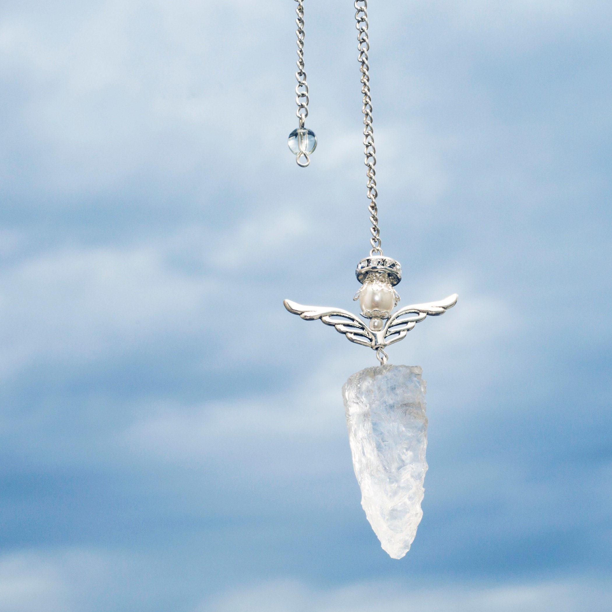 Crystal Pendulum. Angel Pendulum Physics. Quartz Raw. | Etsy
