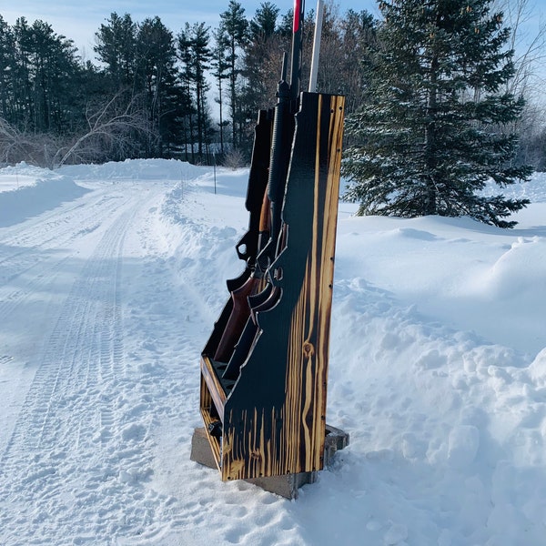 Wood Rifle Rack - Etsy