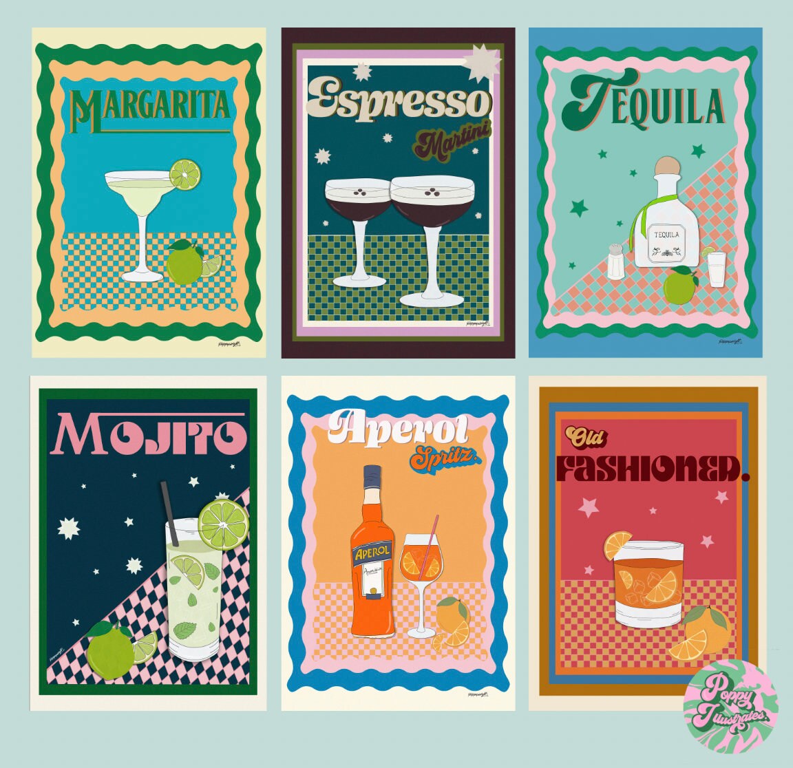 Aperol Art Print Retro Art Dining Room Wall Art Kitchen - Etsy