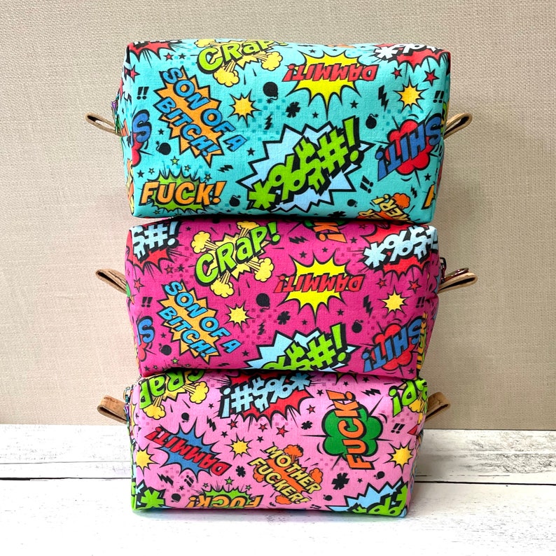 Boxy Bag | Dopp Kit | Zipper Bag | Makeup Pouch | Cosmetic Bag ...