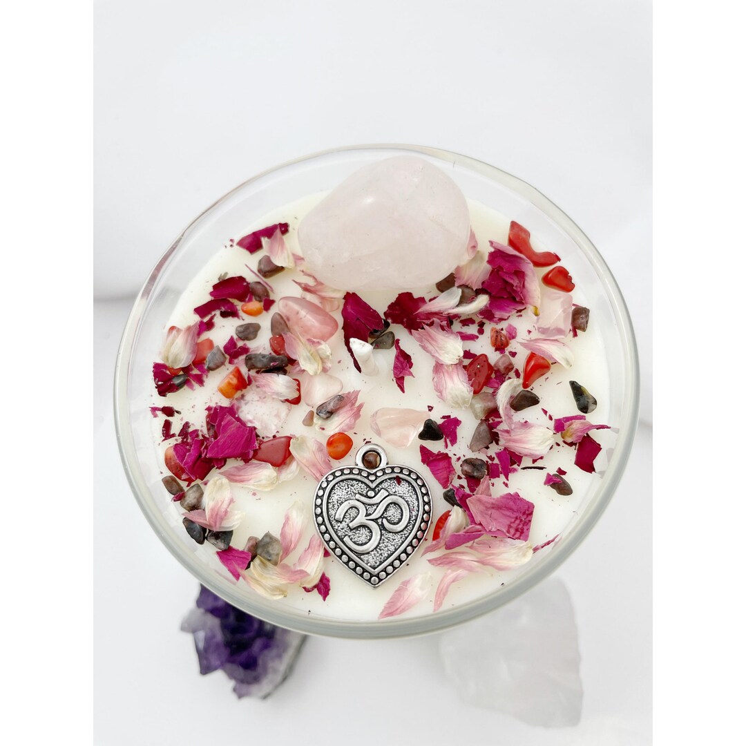 Enchanting Vibes Crystal Candle - Apples & Maple Bourbon - Spiritual ...