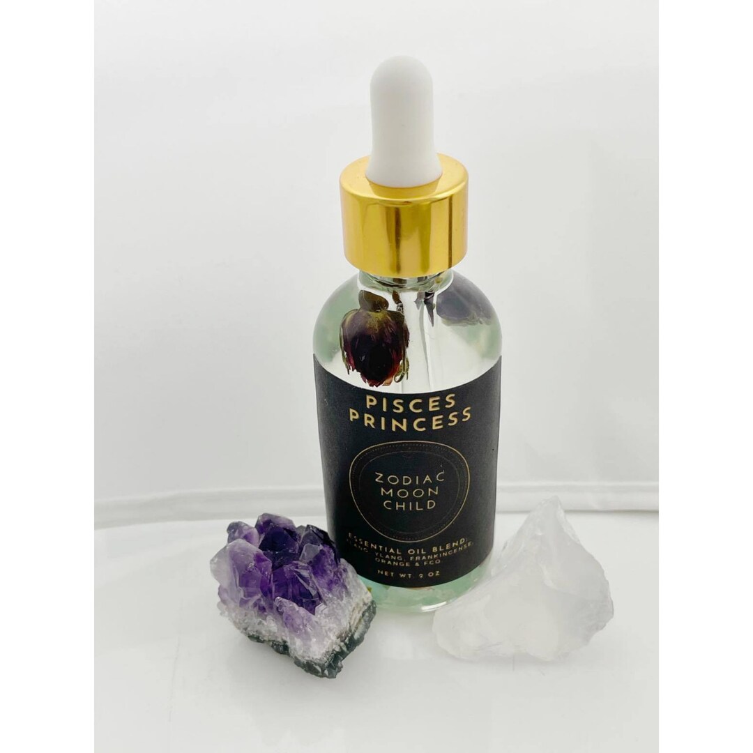 Pisces Princess Body Oil Dropper: Aromatherapy With Aventurine & Rose ...