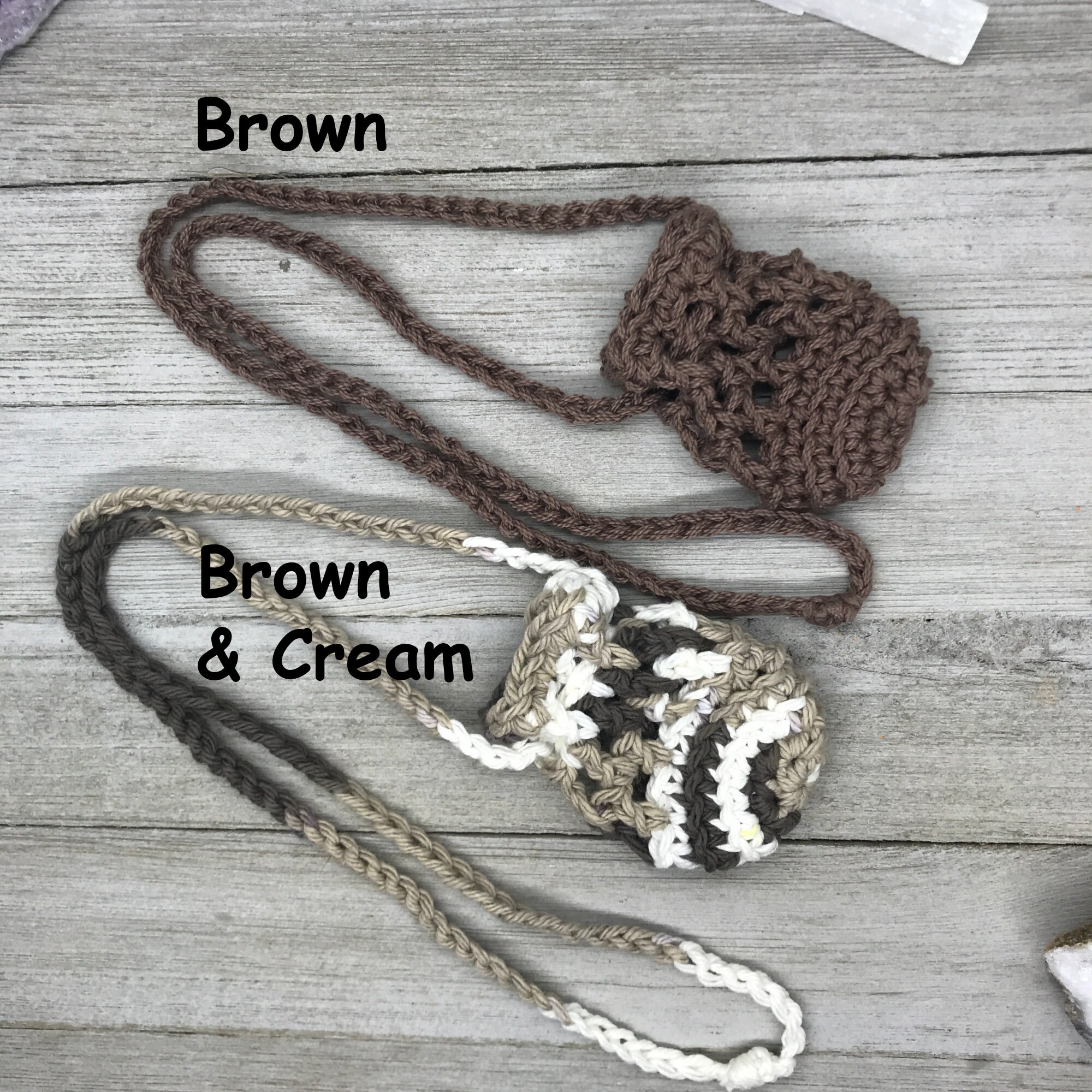 Drawstring Crystal Pouch Necklace Healing Crystal Pouch | Etsy