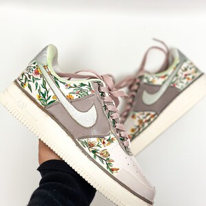 Floral Art, Nike AF1, Custom Af1,lilac Floral, Hand Painted Shoes ...