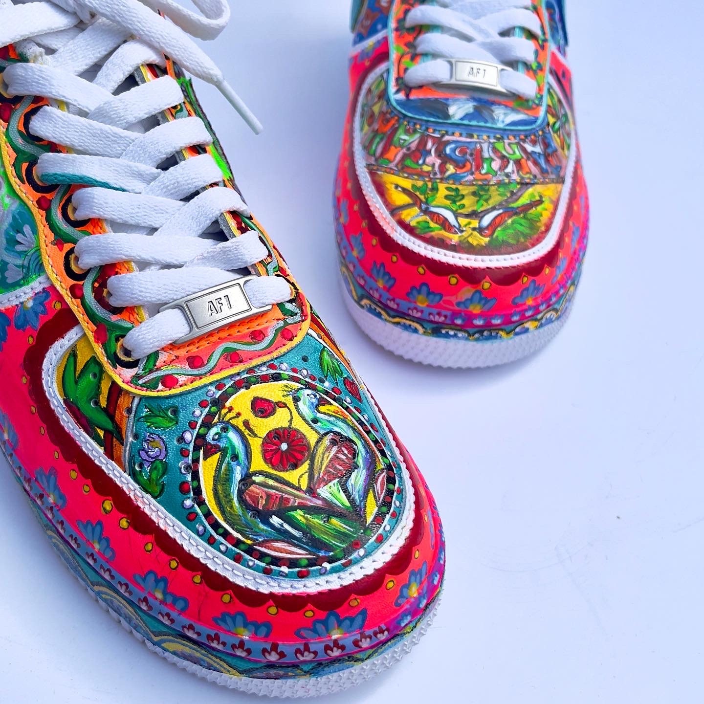 Pakistan Truck Art, Nike AF1, Custom AF1, Custom Shoes, Hand Painted ...