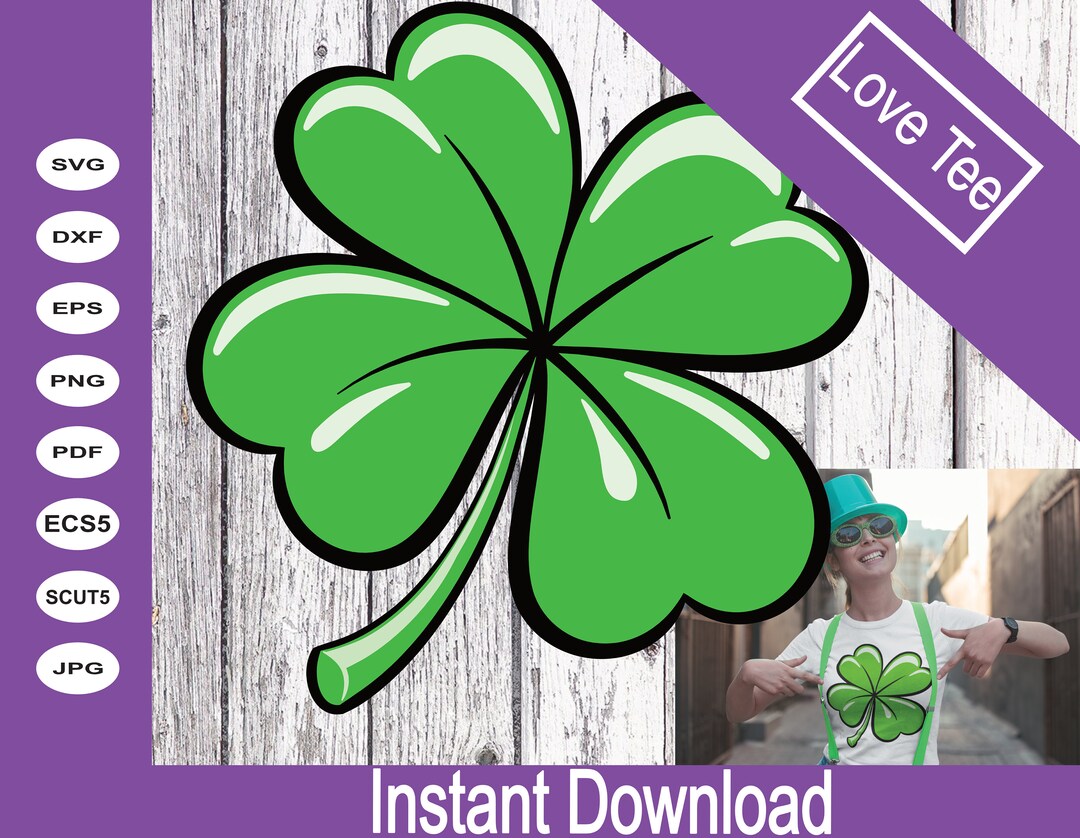 Shamrock Svg, Clover Svg, Lucky trèfle Svg, St Patricks Day SVG, Logo ...