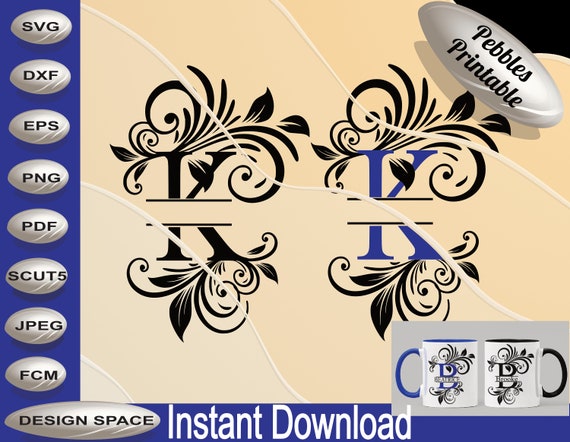 Split Letter K for SVG DXF Fcm Cut File for Cricut - Etsy
