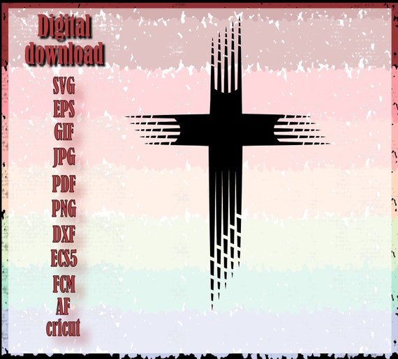 Cross Svg Cut File SVG DXF PNG Image for Vinyl Stickers | Etsy Australia