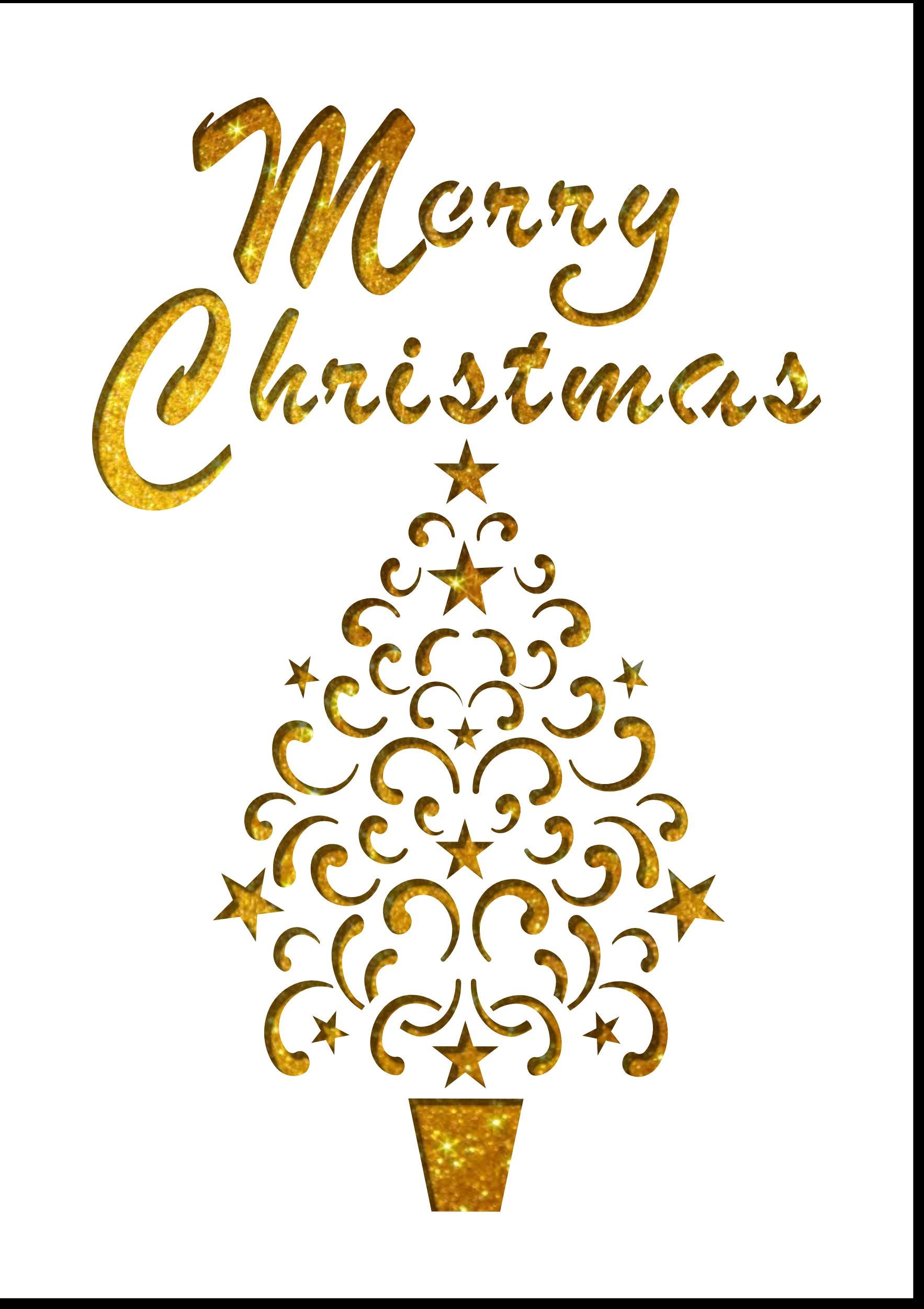 Filigree Svg Christmas Tree Card SVG EPS, PNG Cut File 3 Card Designs ...