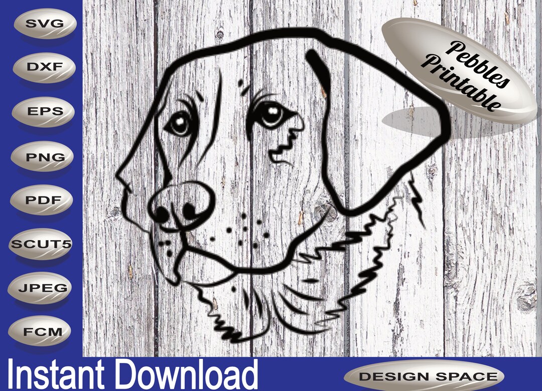 Labrador Head Svg, Cut File SVG, DXF, PNG Image for Vinyl, Stickers ...