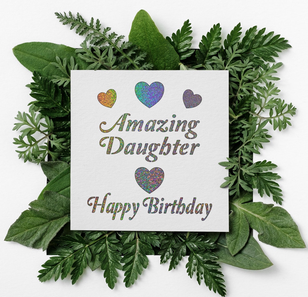 Svg Design Happy Birthday Amazing Daughter - Etsy
