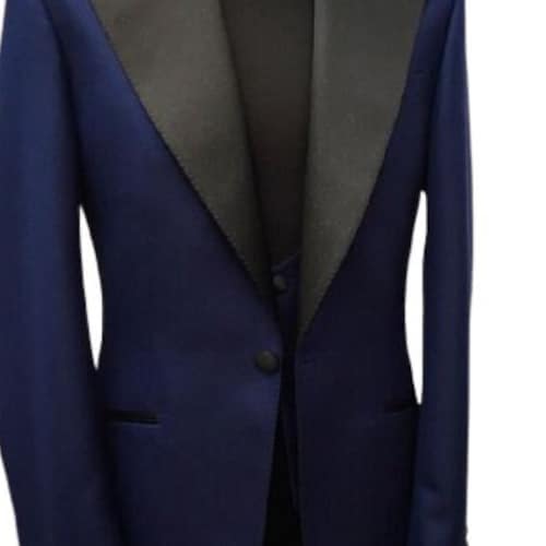 Men Tuxedo Jacket Blue Formal Fashion Wedding Groom Slim Fit - Etsy