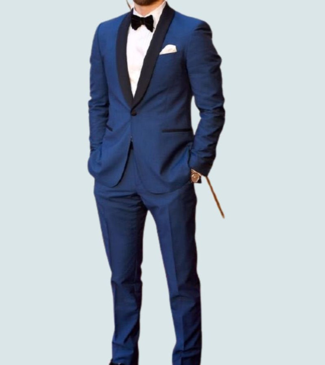 Men Suits Men Royal Blue Formal Fashion 2 Piece Wedding Groom - Etsy