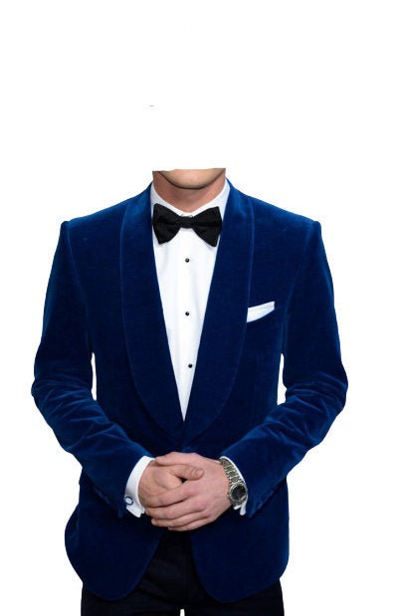 Men Blue Tuxedo Jacket For Men Velvet Tuxedo One Button Slim | Etsy