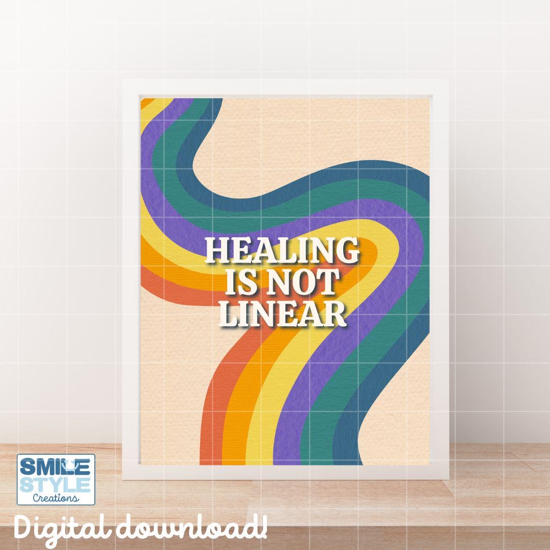 Healing is Not Linear / Digital Print/ Digital Download (JPEG and PDF ...