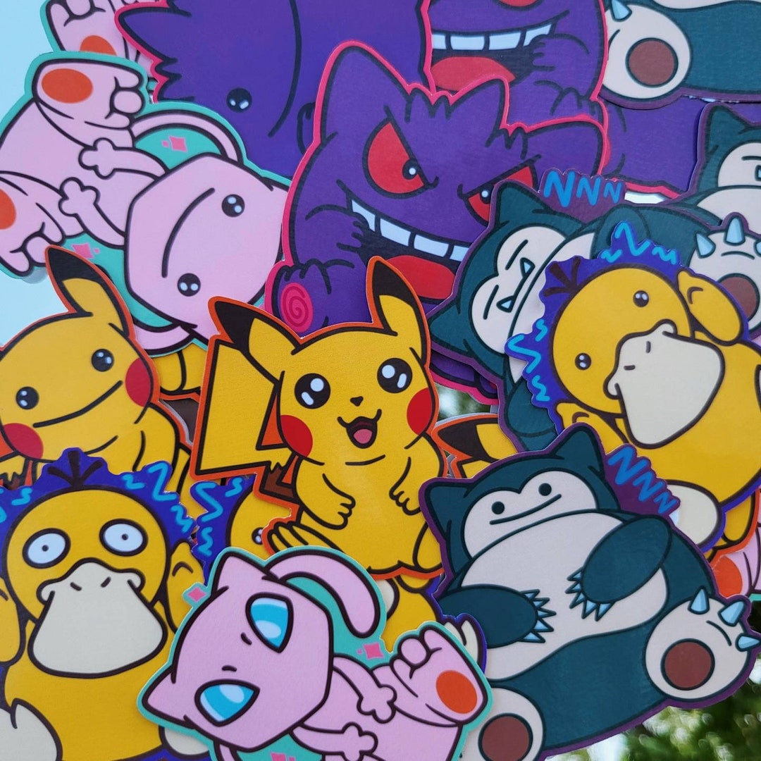 Pokémonn Ditto Friends Laminated Glossy Vinyl Stickers - Etsy