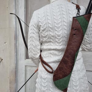 Leather BACK Quiver With Belt Loop - Easy Change as Hip Quiver - Etsy