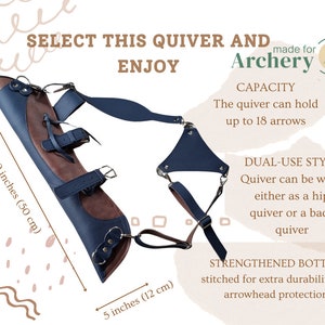 BACK QUIVER With Bow Holder Straps, Quiver and Armguard Set - Etsy