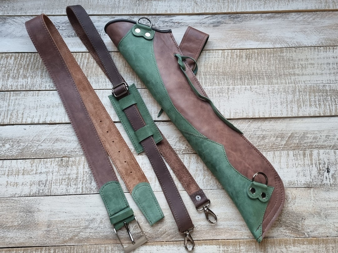 Leather BACK QUIVER for Arrows With Matching BELT and Belt Loop for Use ...
