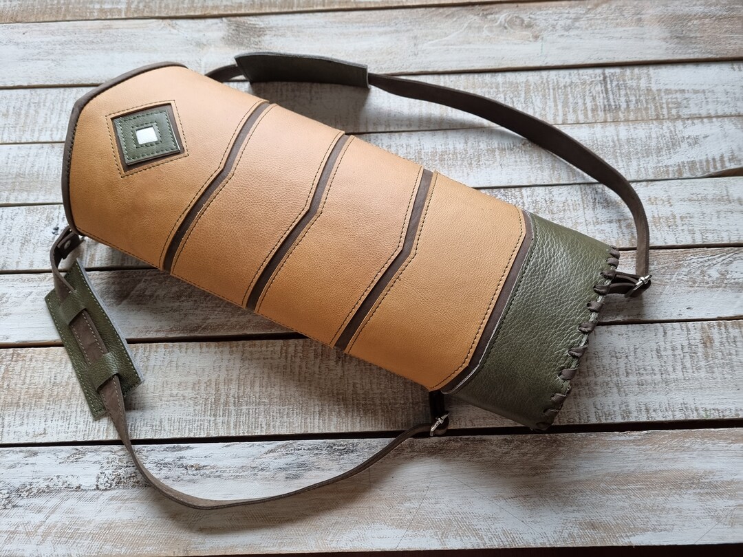 Large QUIVER for Arrows With Double Shoulder Straps, LARP Arrow Leather ...