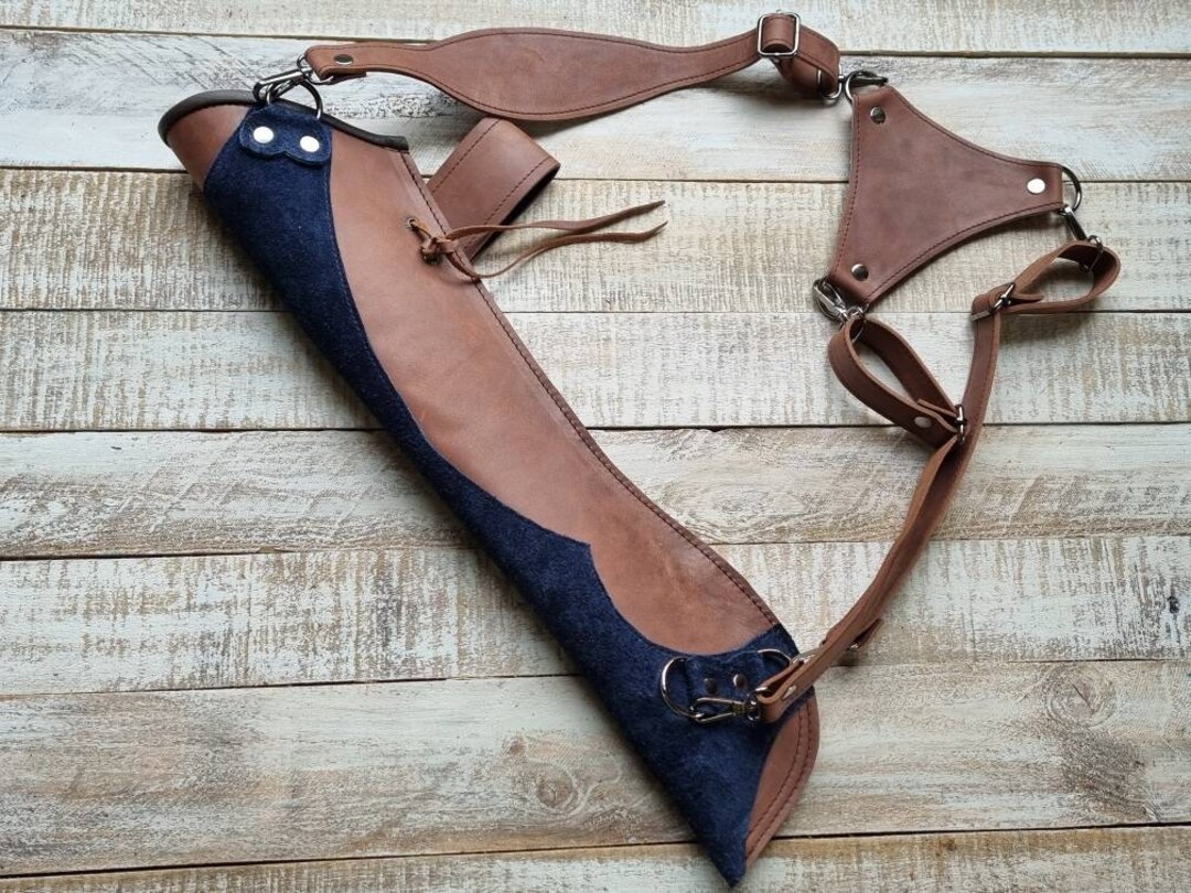 Archery Side Quiver With Shoulder Straps, Traditional Archery Side ...