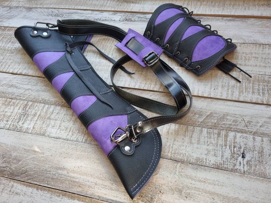 Arrow BELT QUIVER and ARMGUARD Set, Back Quiver for Arrows With Belt Loop - Etsy