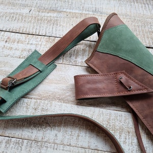 Leather BACK Quiver With Belt Loop - Easy Change as Hip Quiver - Etsy