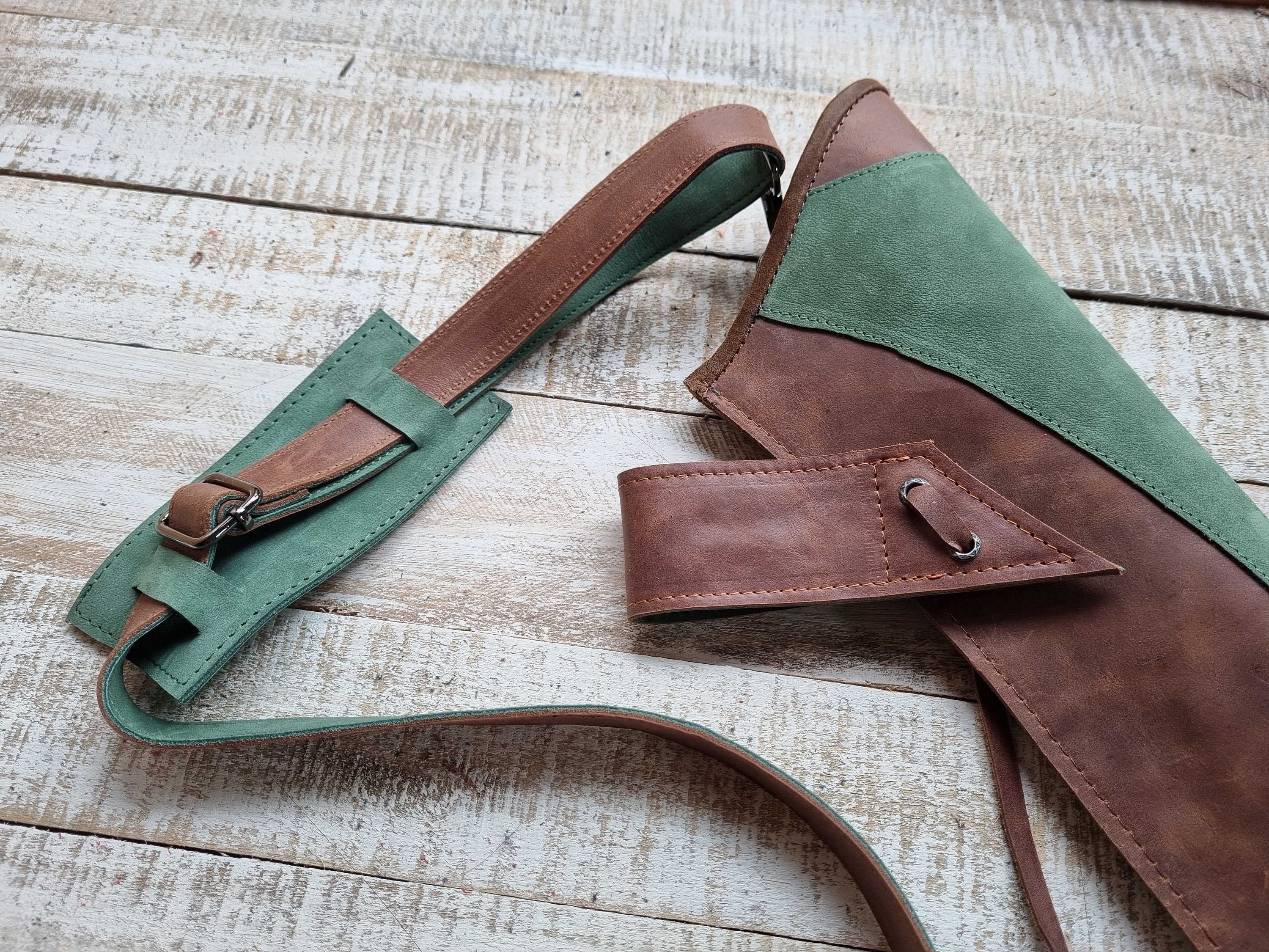 Leather BACK Quiver With Belt Loop - Easy Change as Hip Quiver - Etsy