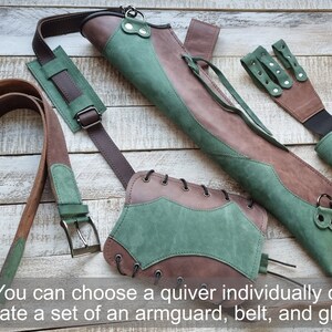 Leather BACK Quiver With Belt Loop - Easy Change as Hip Quiver - Etsy