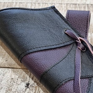 Leather Archery HIP QUIVER in Purple and Black, Both Side Used Belt ...