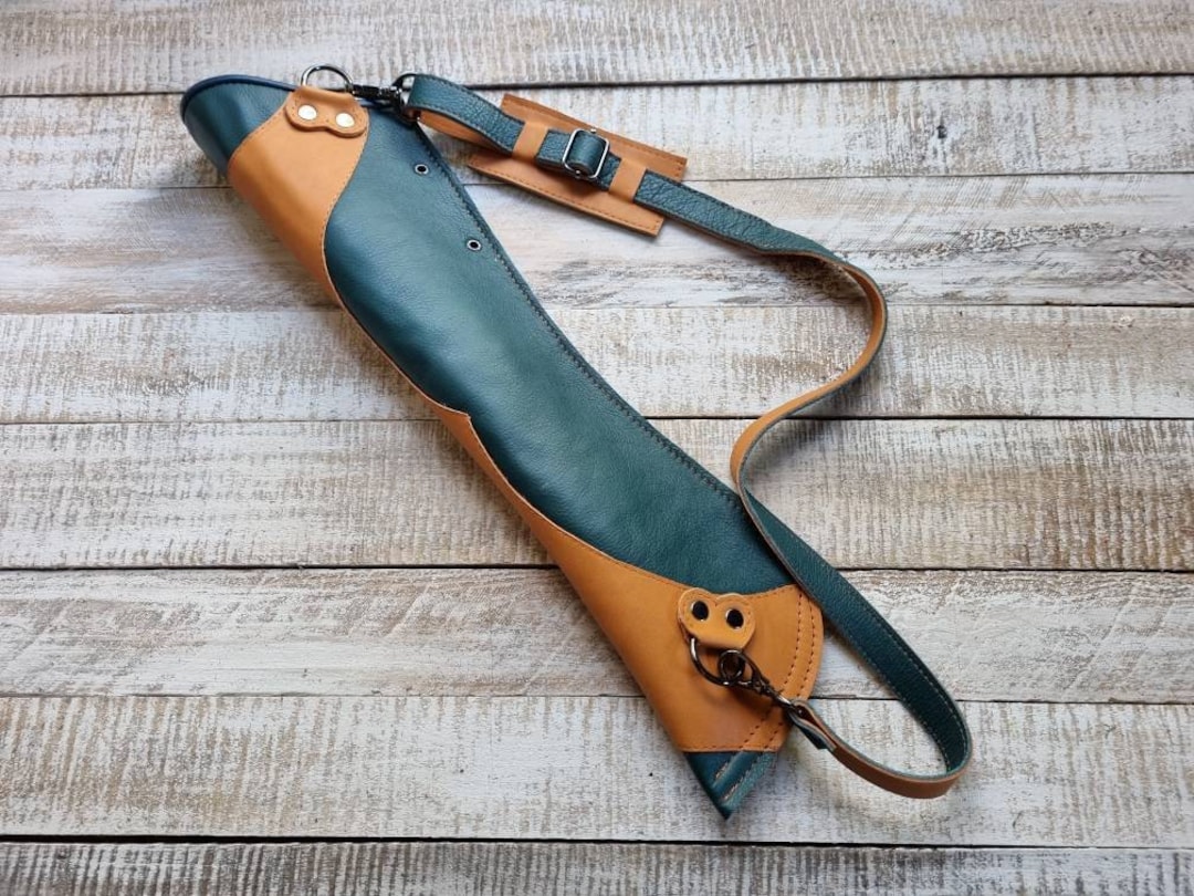 Leather QUIVER for Arrows, Custom Made Arrow Back / Hip Quiver With ...