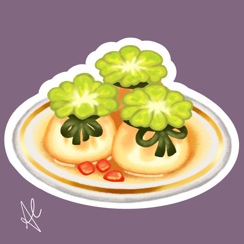 Jade Parcel Waterproof Sticker Genshin Impact Vinyl Sticker | Etsy