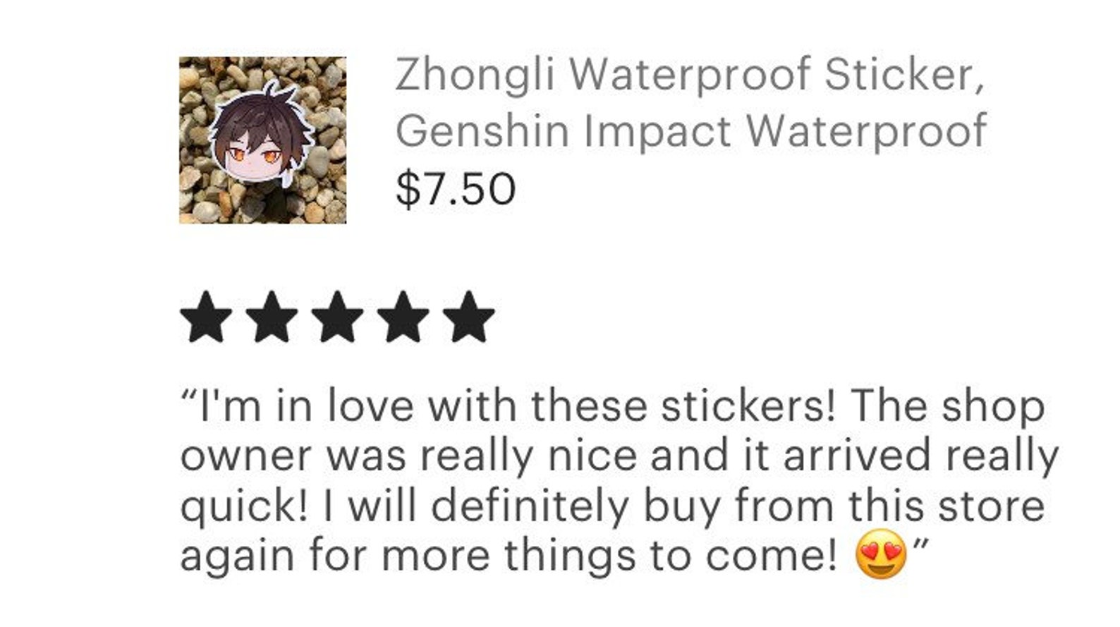 Zhongli Waterproof Sticker, Genshin Impact Waterproof Sticker, Chibi ...