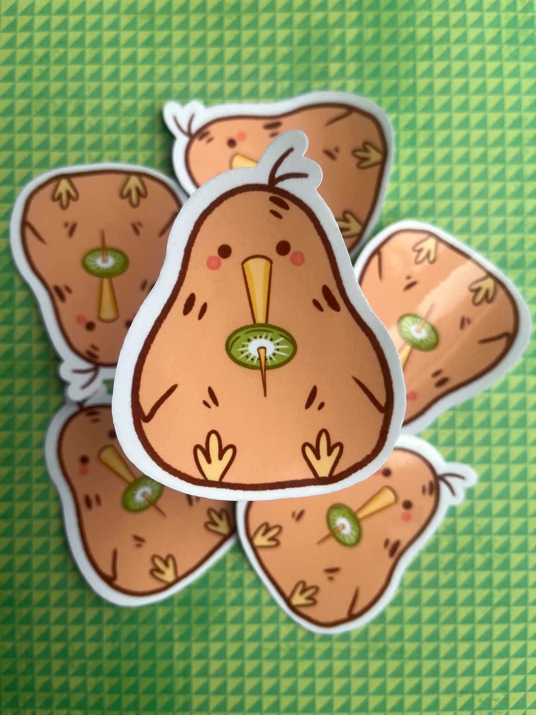 Kawaii Kiwi Bird Sticker, Waterproof Vinyl Kiwi Sticker, Cute Kiwi Bird ...