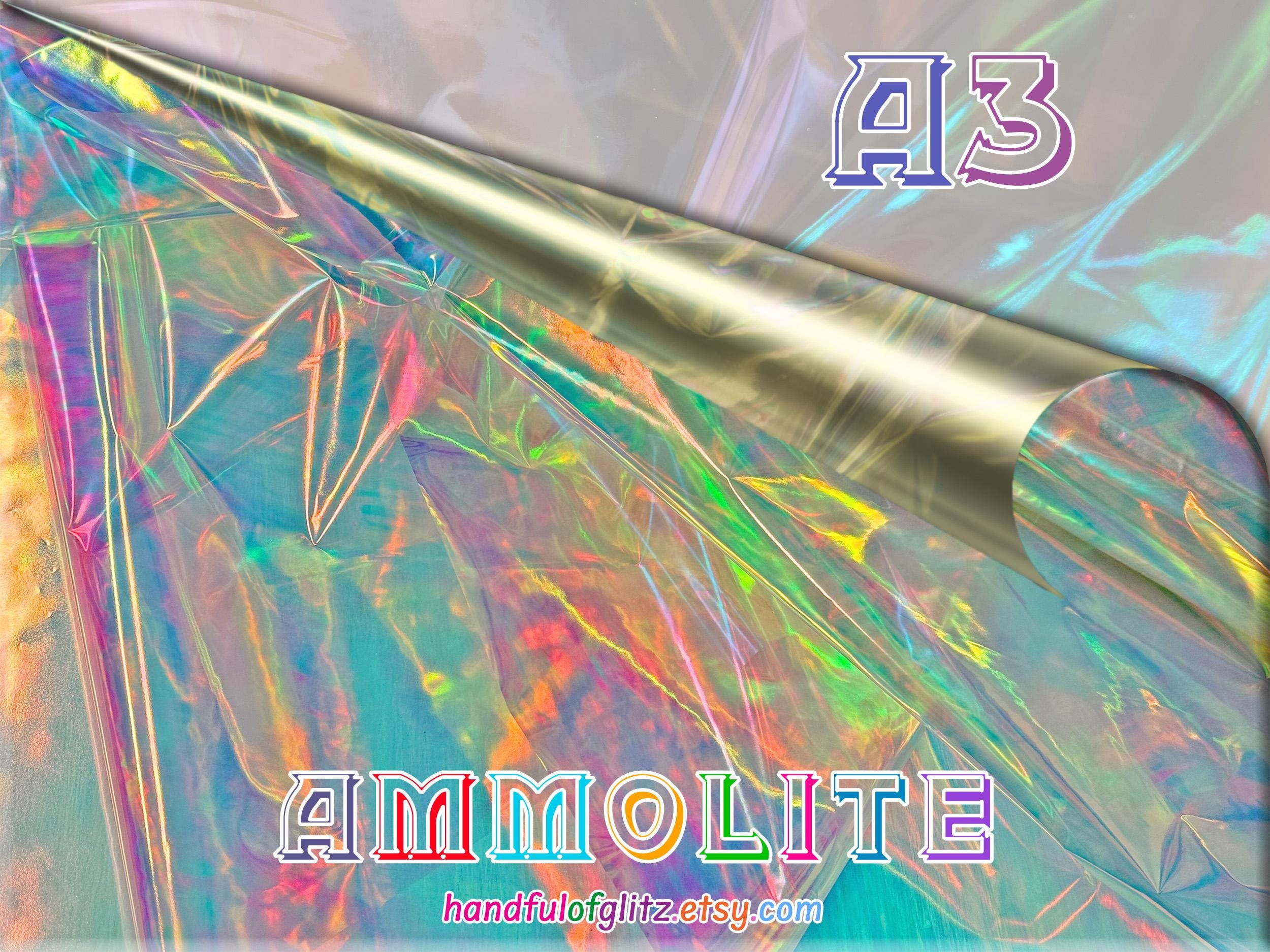 Dichroic Mylar Sheet A3: Iridescent Color-shift Film for Resin Crafts ...