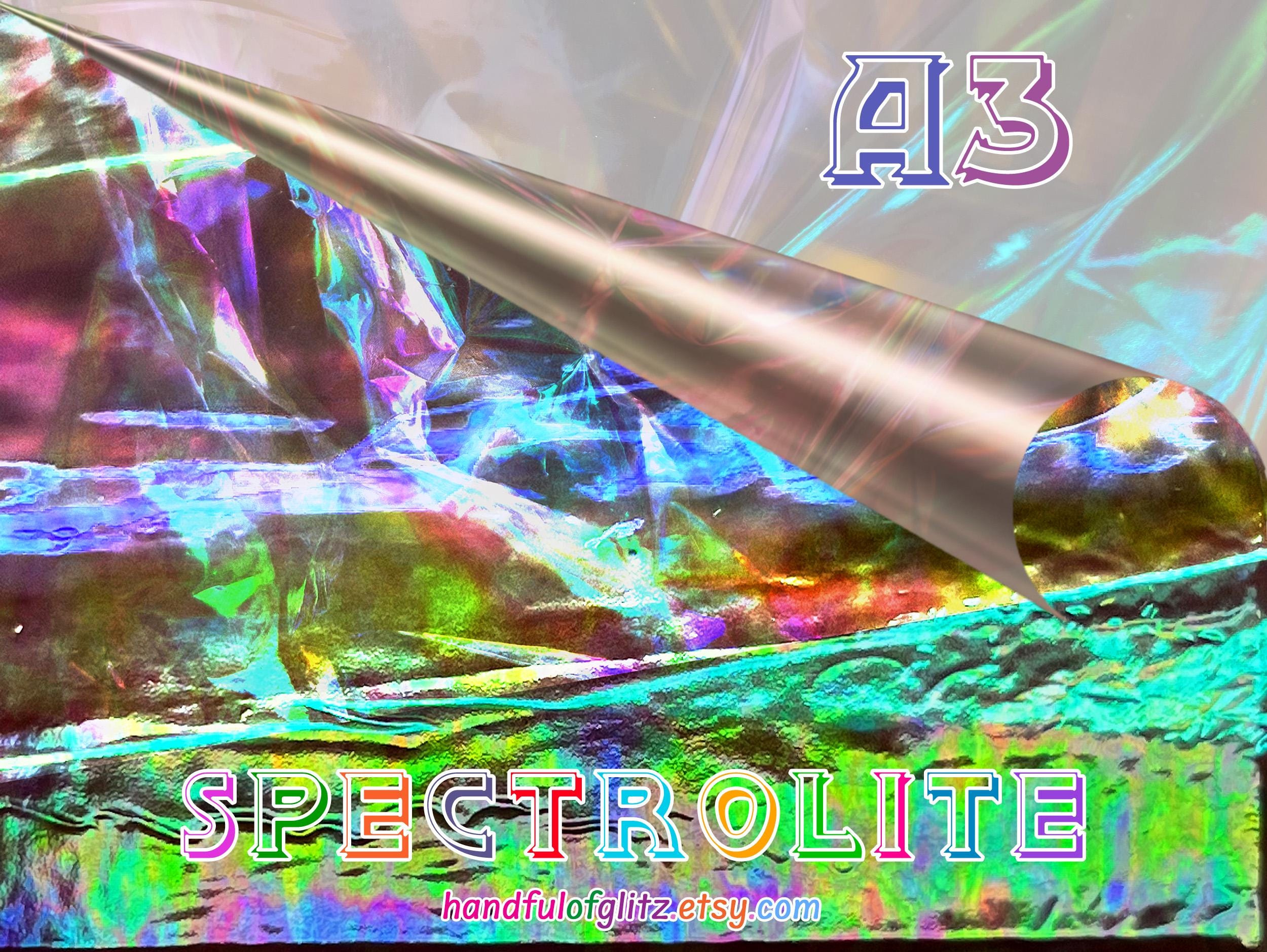 Dichroic Mylar Sheet A3: Iridescent Color-shift Film for Resin Crafts ...