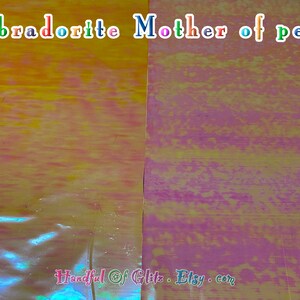 Mother of Pearl Dichroic Film * Holographic, Iridescent, Color-changing ...
