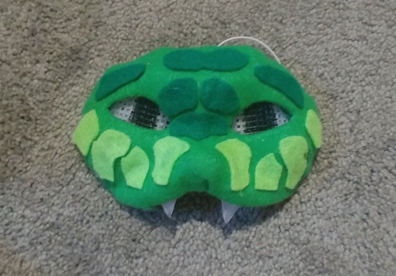 Snake Therian Mask for Kids or Adults. Halloween or Dress up Costume ...