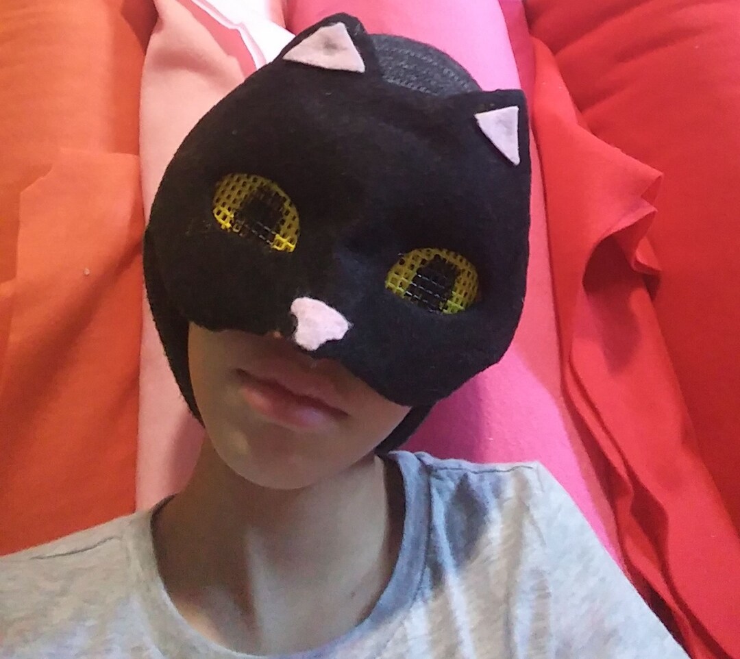 Black Cat Therian Mask for Kids - Etsy
