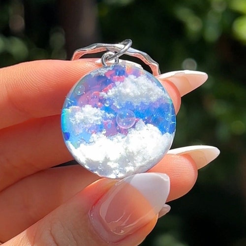 Aurora Sky Keychain - Etsy