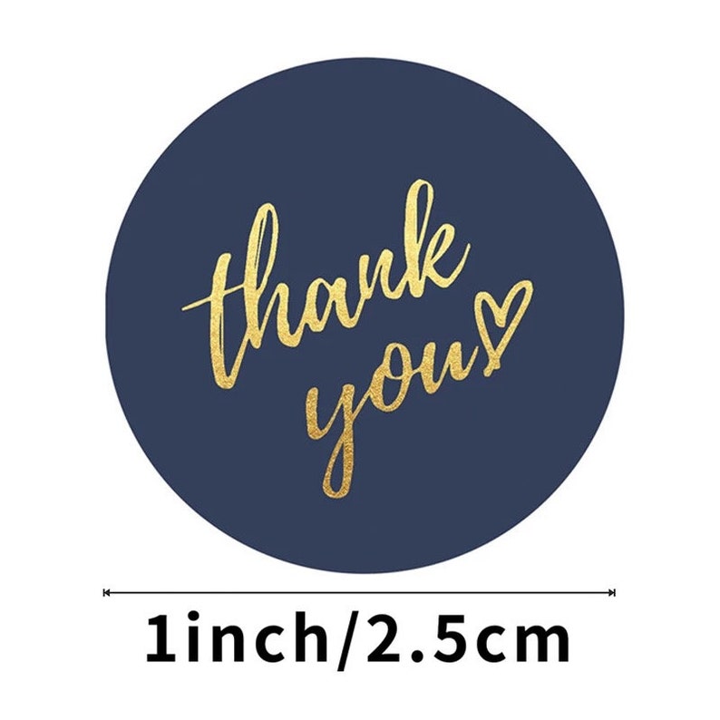 Thank You Stickers, Small Business Stickers, Round Envelope Seals - Etsy