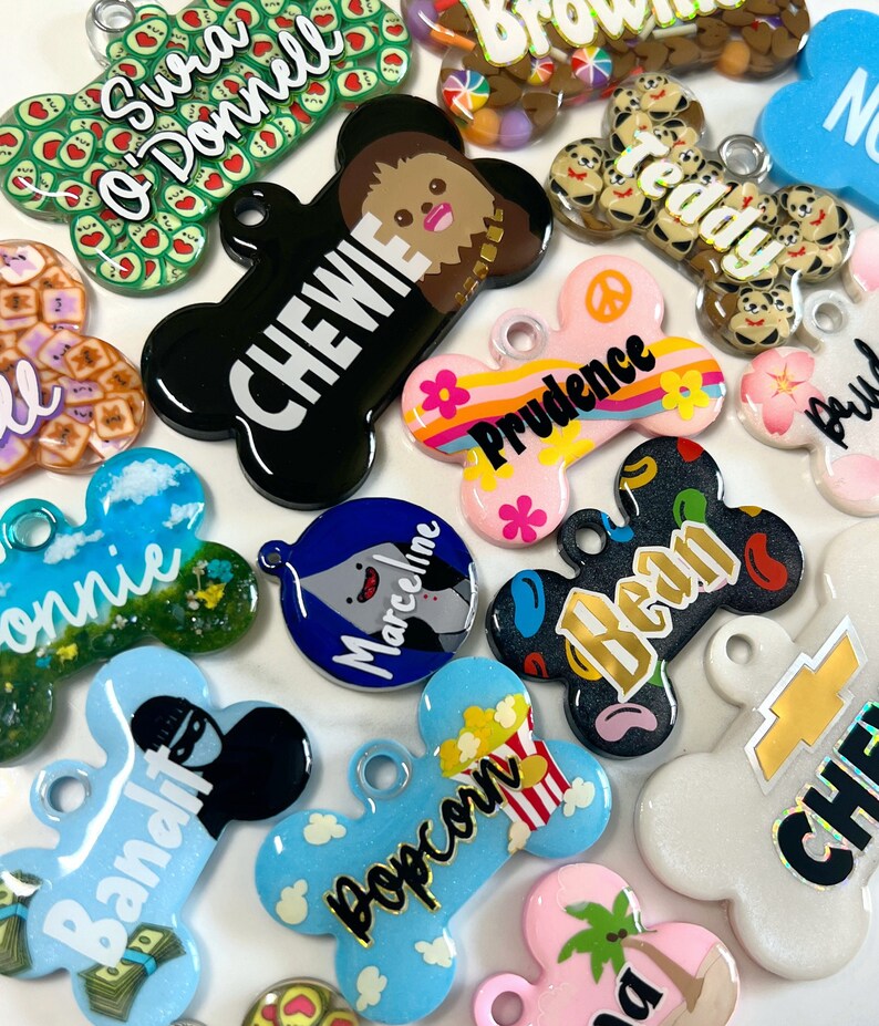 Custom Dog Tags Inspired by Animals Food Movies Etc - Etsy