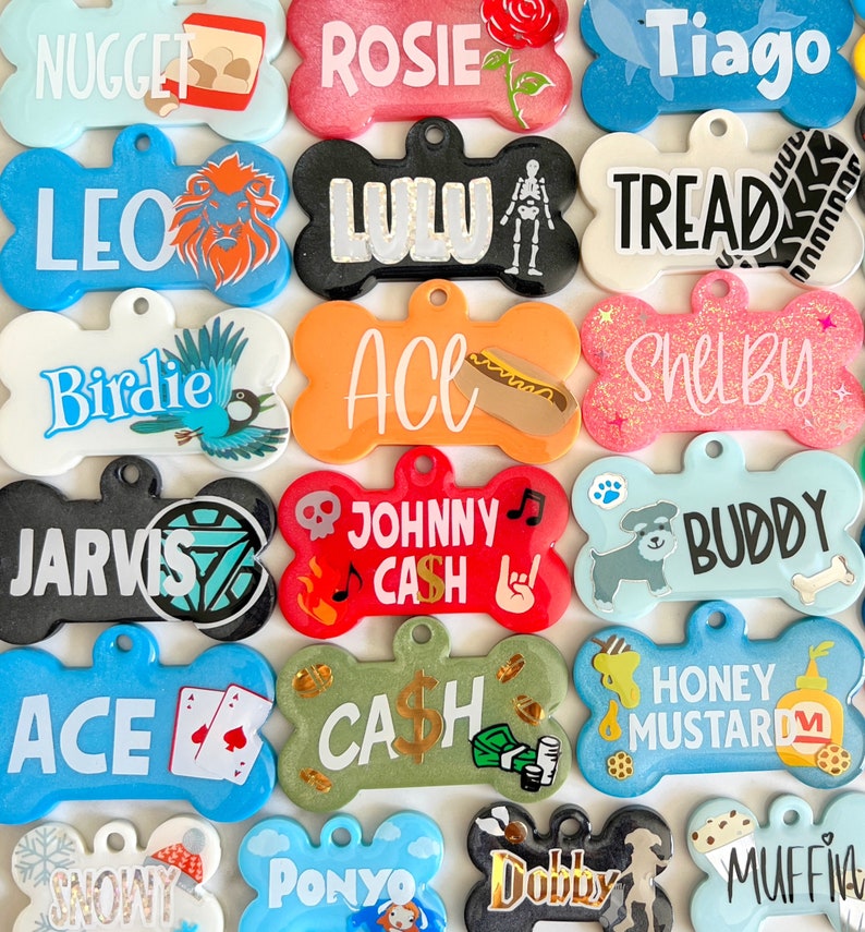 Custom Dog Tags Inspired by Animals Food Movies Etc - Etsy