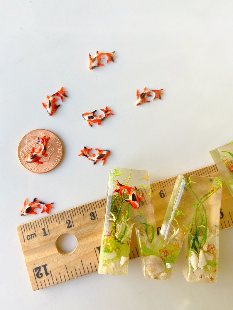Miniature Koi Fish Fairy Garden Pond Mini Koi Fish for Resin - Etsy