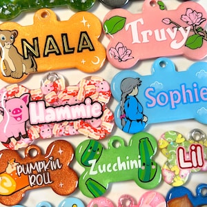 Custom Dog Tags | Inspired by Animals, Food, Movies, Etc - Etsy